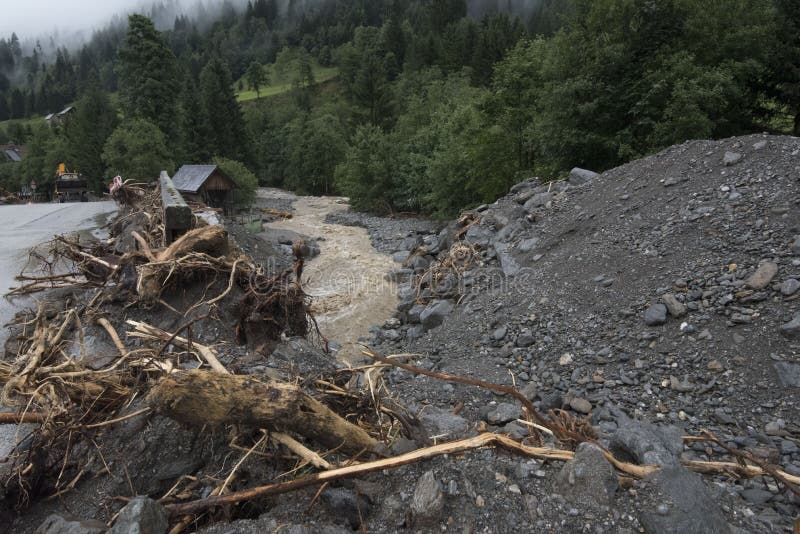 Destruction and Devastation Caused by Floods Stock Photo - Image of ...