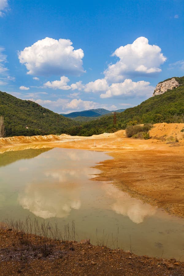 The destruction of nature stock photo. Image of extracting - 44750280