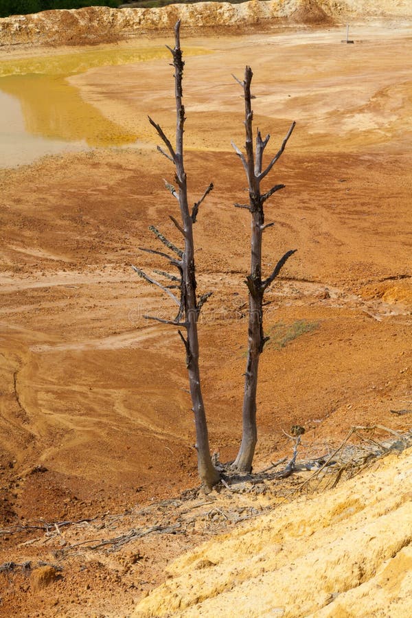 The destruction of nature stock photo. Image of extracting - 44750280