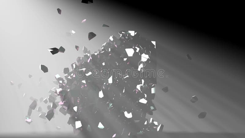 Destruction of the Structure Collapse Architecture Metal Box Broken of ...