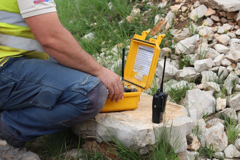 Destruction of Unstable Explosives Stock Photo - Image of bright, dawn ...