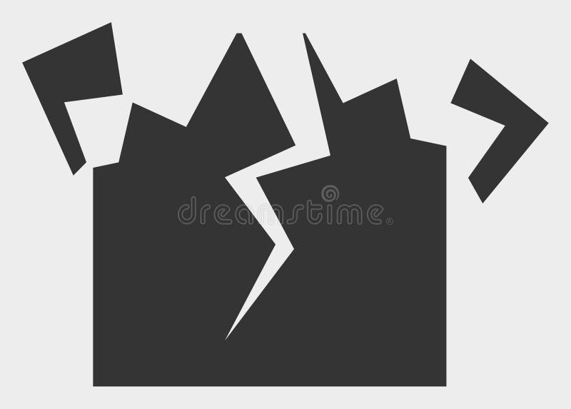 Destruction Vector Icon Illustration Stock Vector - Illustration of ...
