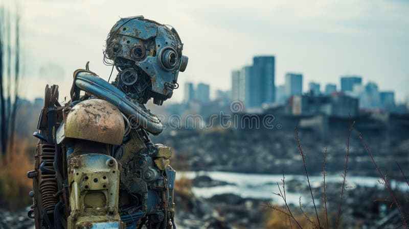 Robot Destruction City Dump Stock Photo - Image of automobile, landfill ...