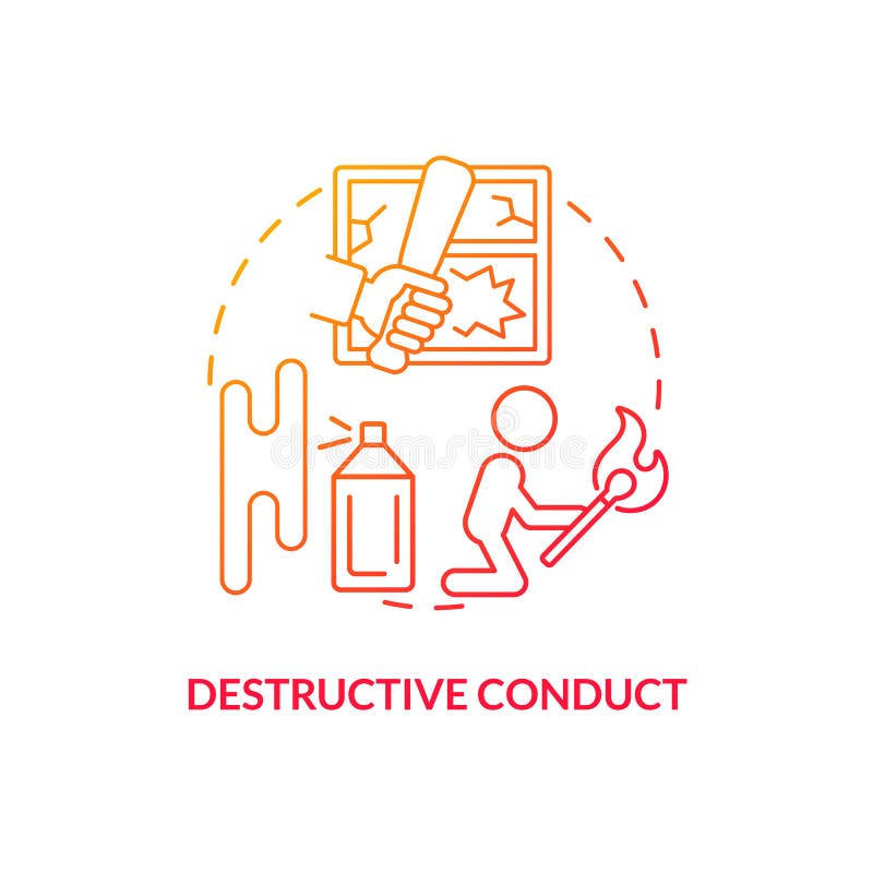 Destructive Behavior Stock Illustrations – 240 Destructive Behavior ...