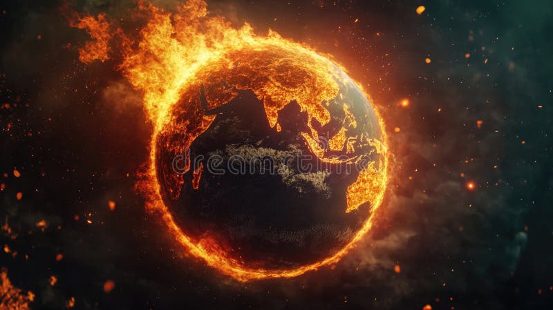 Destructive Earth Scene stock image. Image of volcano - 364153293