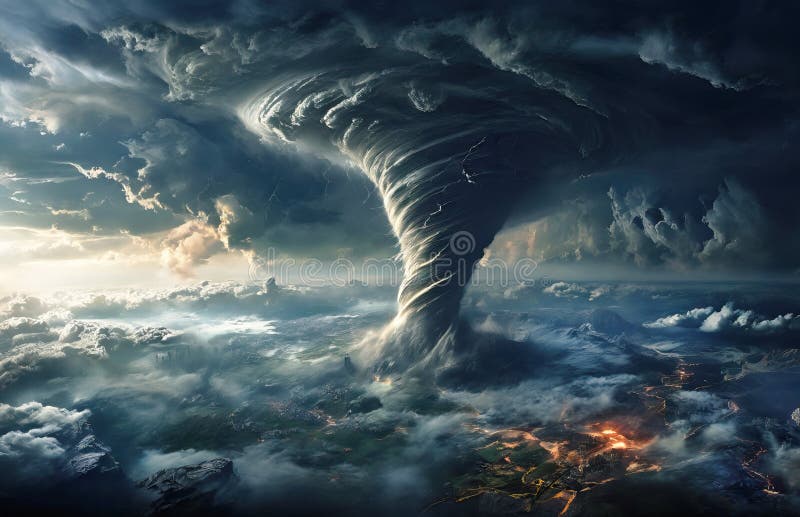 The Destructive Power of Nature Stock Photo - Image of thunderstorm ...