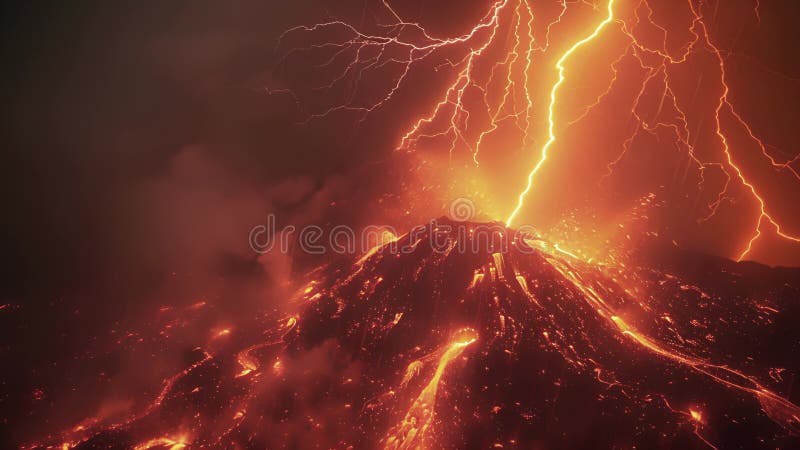 The Destructive Power of a Volcanic Eruption is Evident As Bolts of ... The Destructive Power of a Volcanic Eruption is Evident As Bolts of ...