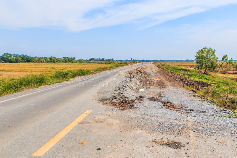 Destructive road stock photo. Image of land, layers, background - 57924984