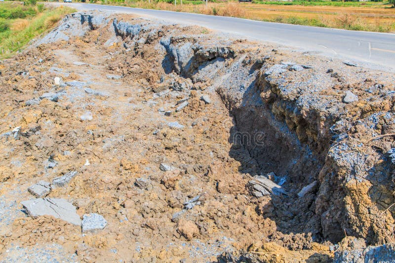 Destructive road stock photo. Image of grass, asphalt - 57968138