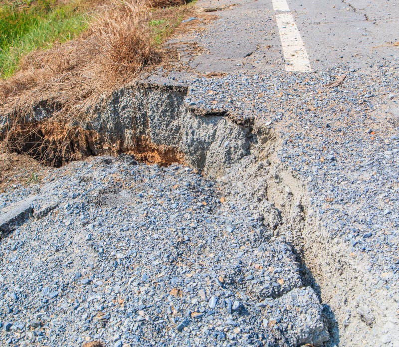 Destructive road stock photo. Image of backdrop, crust - 58000146
