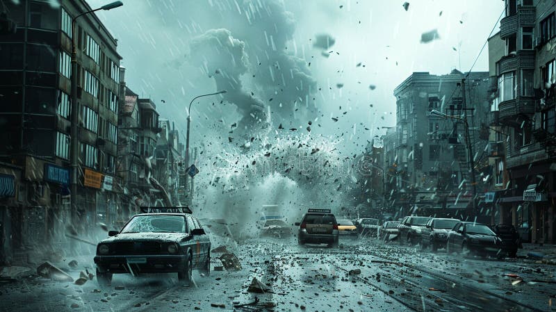 Destructive Tornado Devastates Urban Area Amid Heavy Rainfall and Wind ...