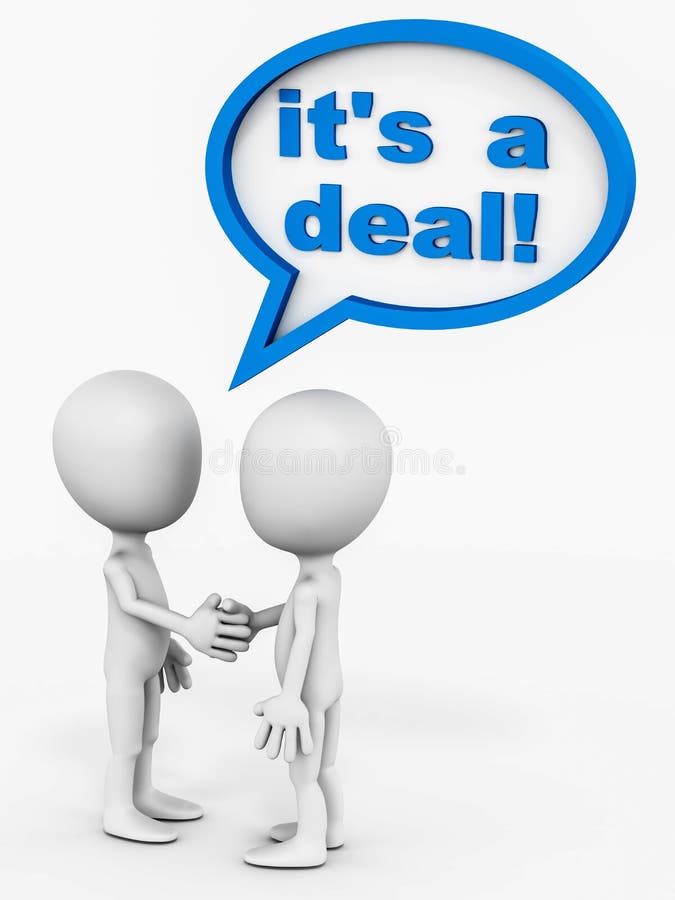 Det är ett avtal stock illustrationer. Illustration av avtal - 28071983