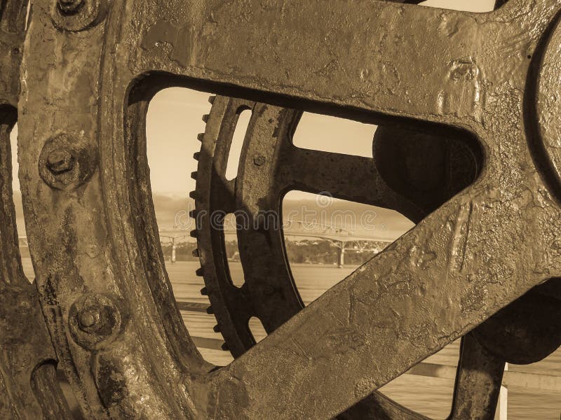 Det Gamla Stora Hjulet Muddrar Hjul Fotografering för Bildbyråer - Bild ...