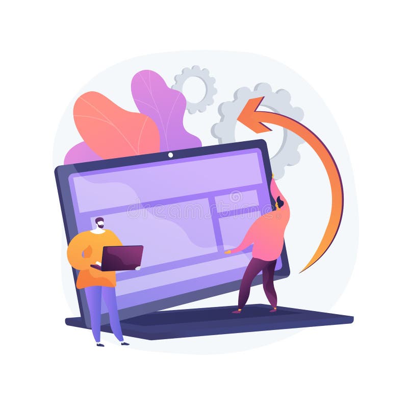 Detachable Device Technology Abstract Concept Vector Illustration Stock ...