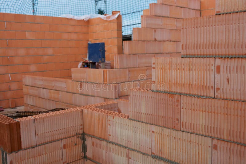 Detached House Under Construction Stock Image - Image of skilled, home ...