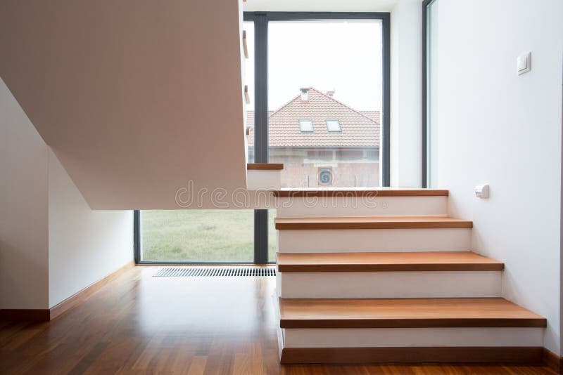 Detached house stock image. Image of contemporary, parquet - 48954373