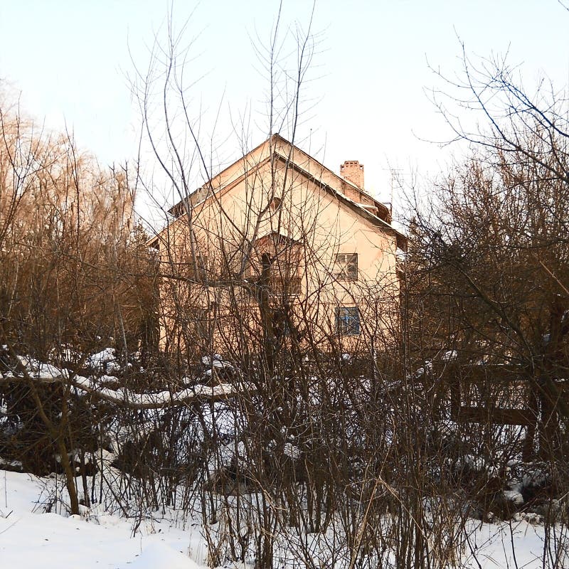 Detached old house stock photo. Image of season, nature - 62156946