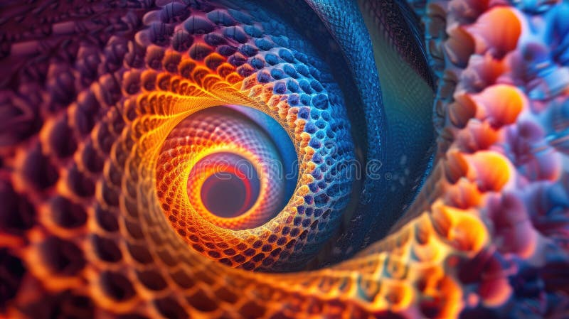 Detail of Abstract Spiral Structure Stock Illustration - Illustration ...