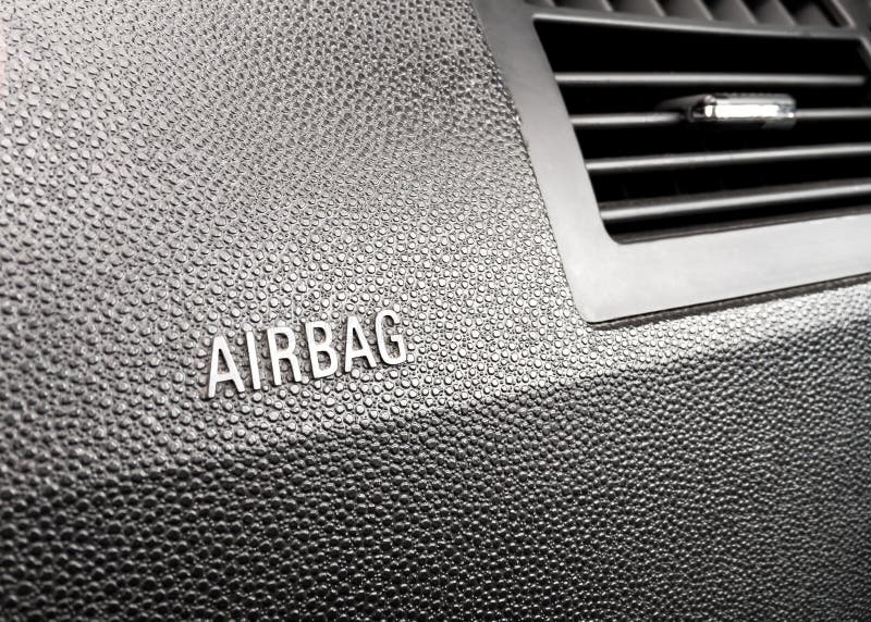 Detail of AIRBAG Text on Car Dashboard Stock Image - Image of ...