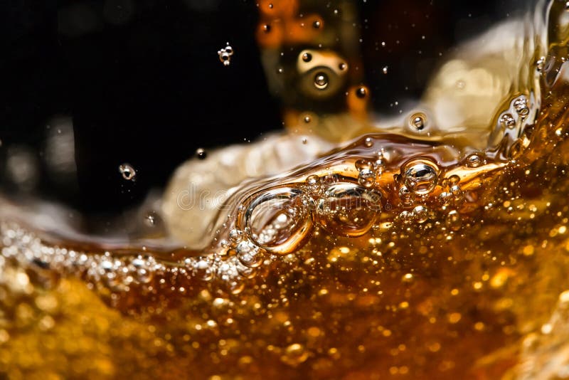 Detail of an Alcoholic Beverage Stock Image - Image of abstract, foam ...