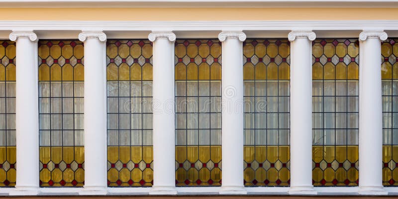 Detail of Ancient Classical Architecture of a Stone Column Stock Photo ...