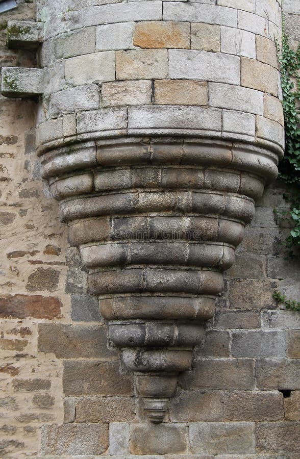 Detail of Ancient Stone Turret Stock Image - Image of architecture ...