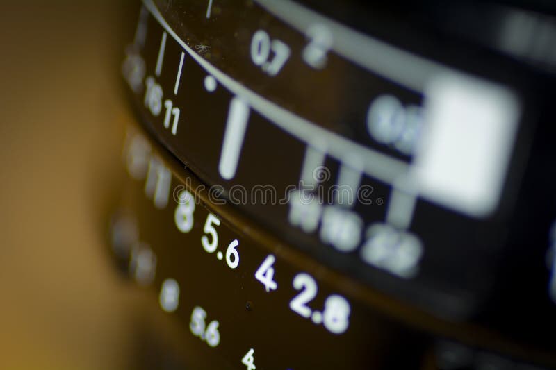 Detail of an Aperture Ring of a Camera Lens Editorial Photography ...