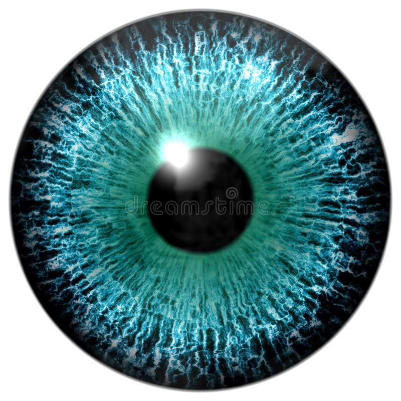 Detail of Artifical Generated Blue Eye Stock Illustration ...