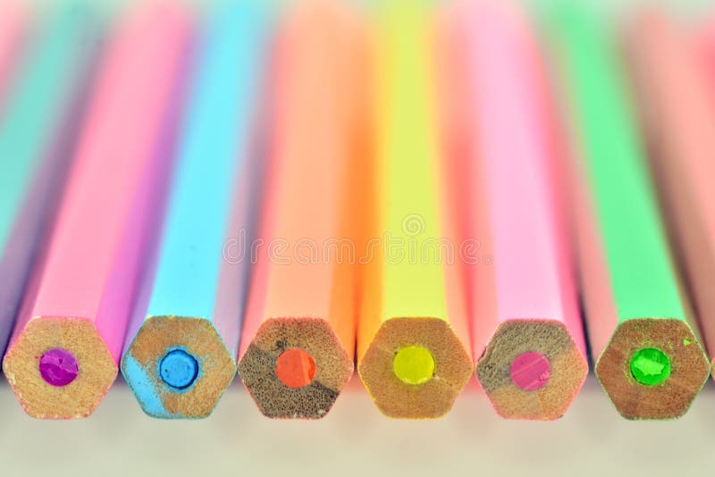 Back of colored pencils stock photo. Image of back, azul - 233203572