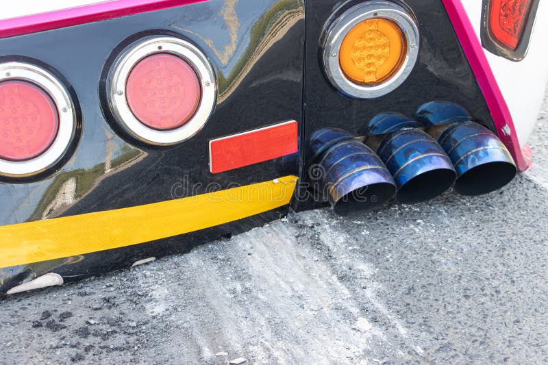 The Detail of a Back Part of a Coach Stuck on a Rural Road Stock Image ...