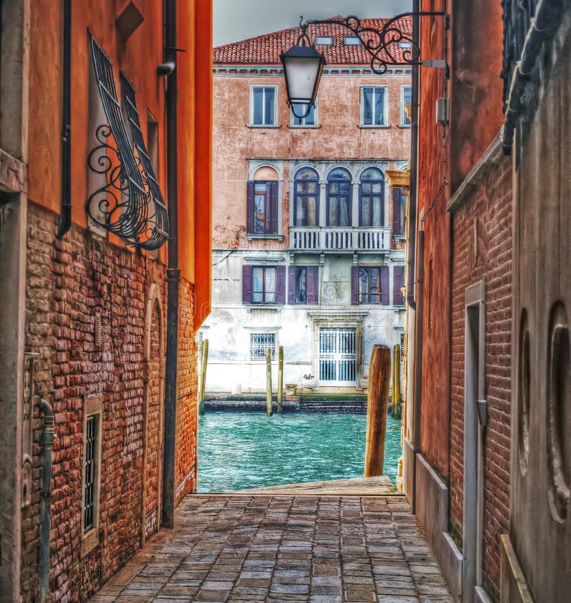 Detail of a Backstreet in Venice Stock Image - Image of tourism, street ...