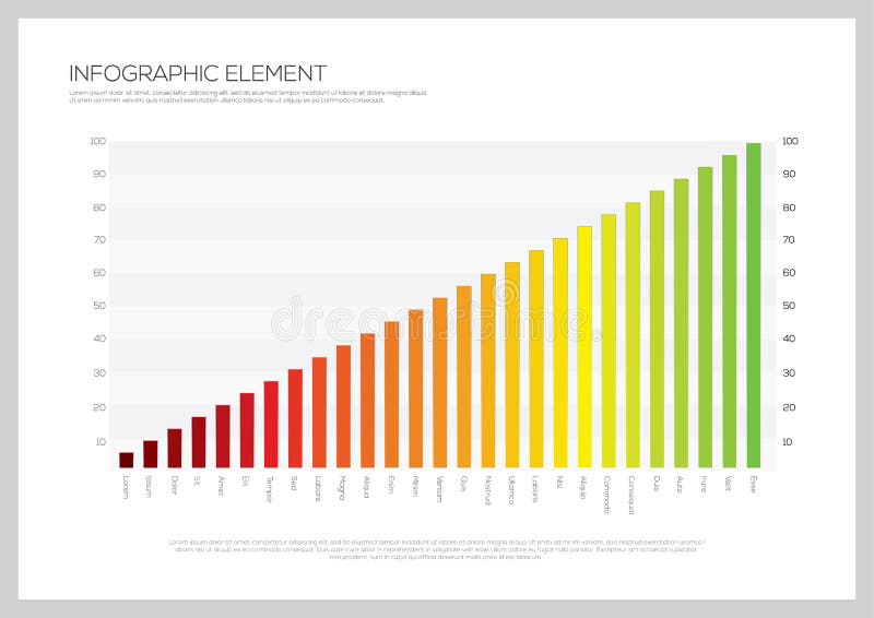 Detail Bar Chart Infographic Vector Stock Vector - Illustration of ...