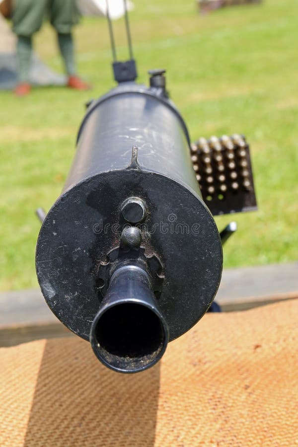 Barrel of the Automatic Machine Gun Used during the First and Second ...