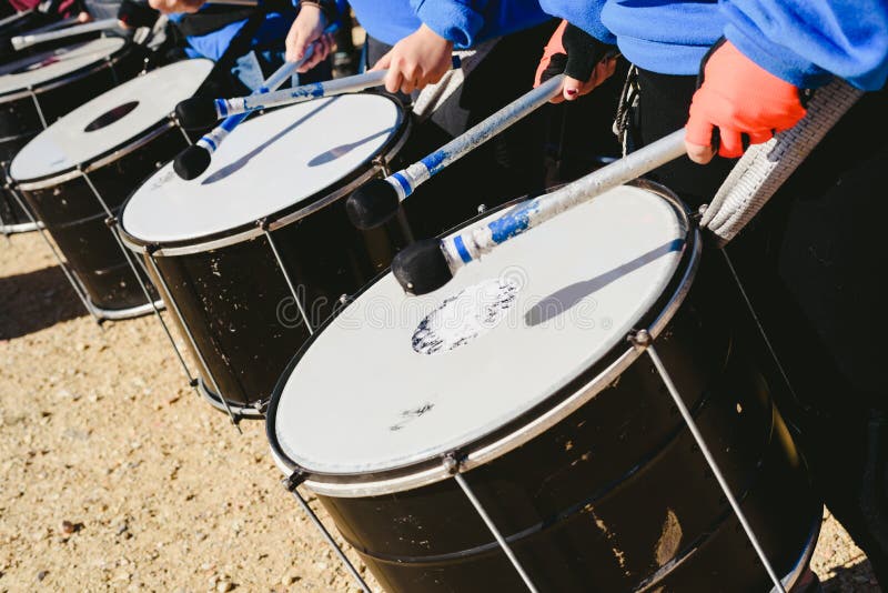 Detail of bass sound drums stock image. Image of detail - 168270015