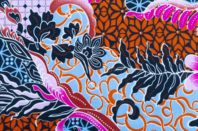 The Detail of a Batik Design from Indonesia Stock Photo - Image of ...