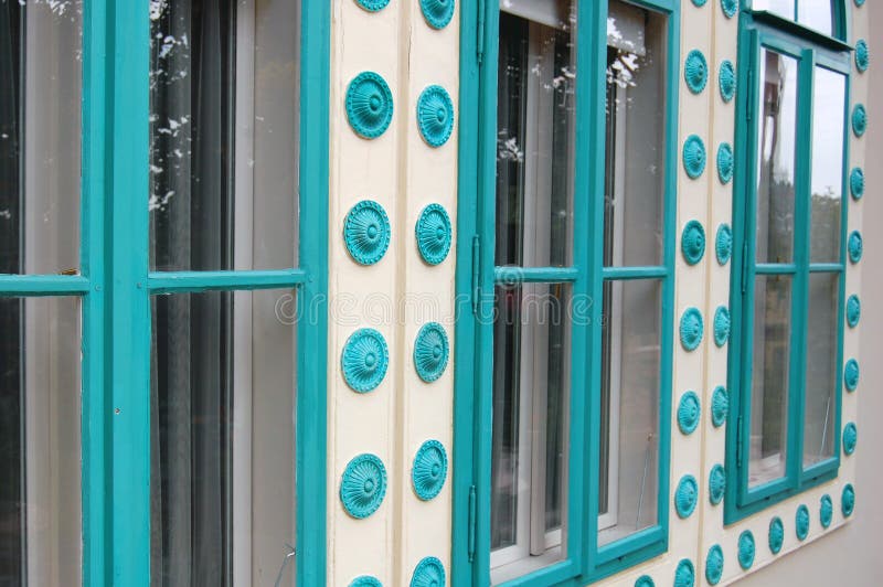 Detail of Beautiful Building Facade Stock Photo - Image of construction ...