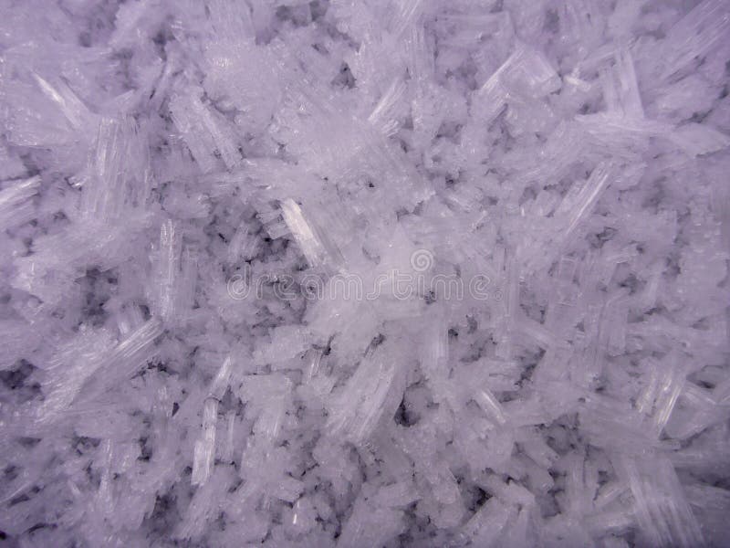 Detail of Beautiful Frozen Snow Crystals Stock Photo - Image of ...