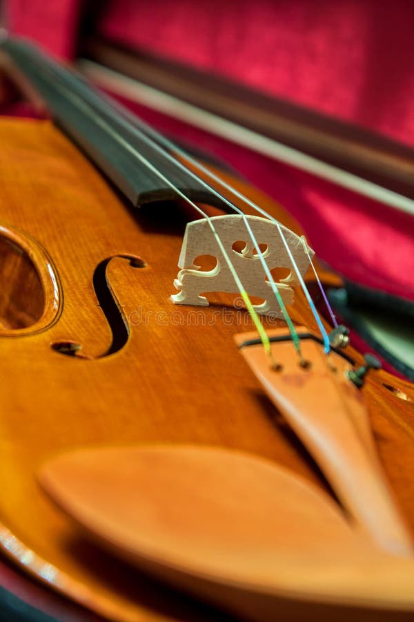 Detail of a Beautiful Violin Stock Photo - Image of music, sound: 81453468