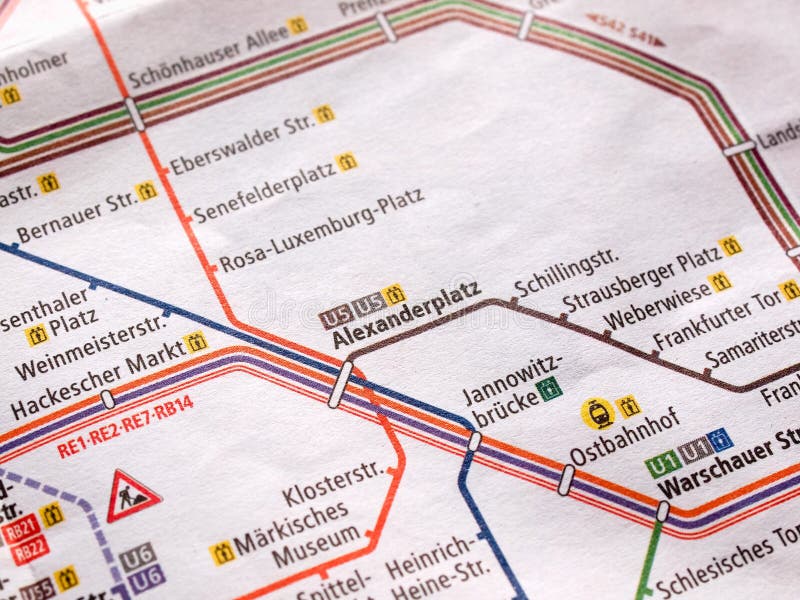 Detail of Berlin Subway Map Editorial Image - Image of subway ...