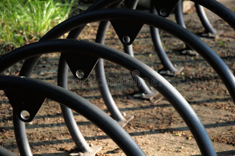 Detail bicycle racks stock image. Image of racks, water - 139922369
