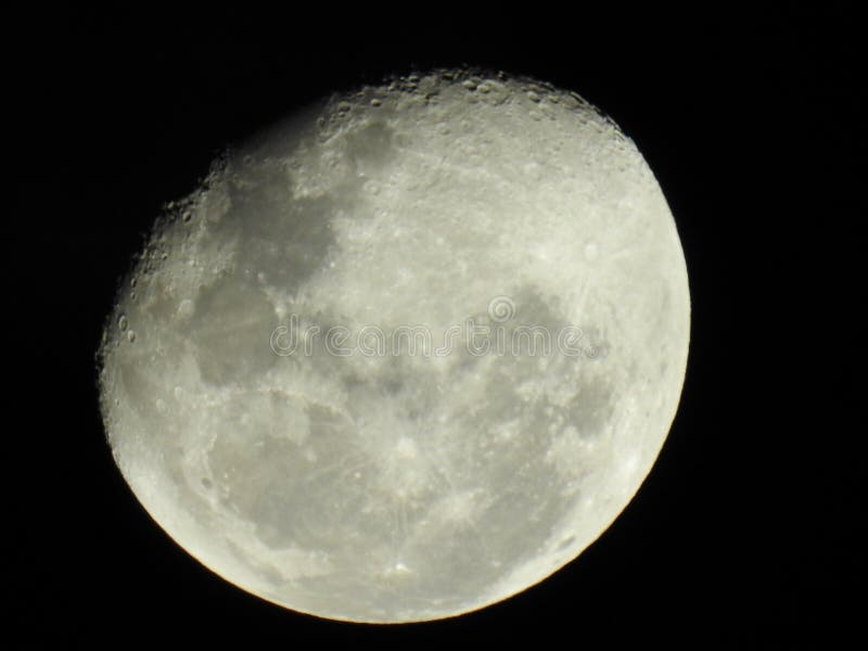 Detail big moon night view stock image. Image of light - 96722705