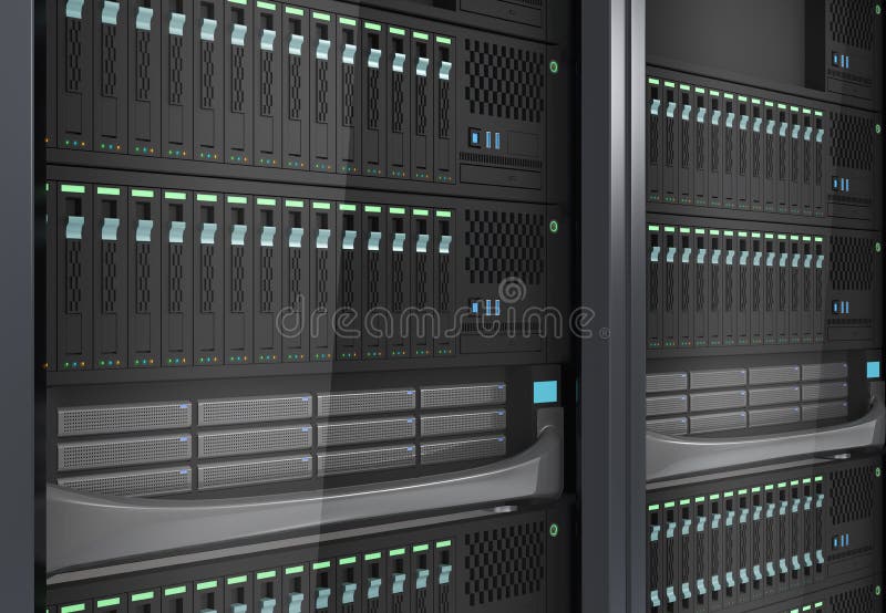 Detail of Blade Server System Stock Illustration - Illustration of ...