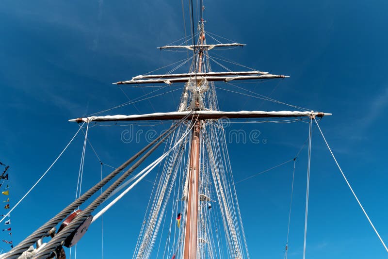 On Board of a Sailing Training Ship Stock Image - Image of maritime ...