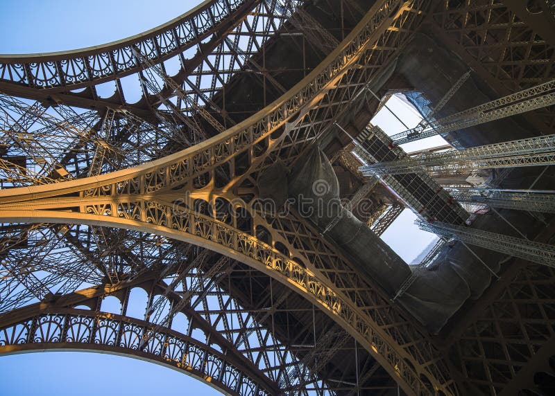 Eiffel Tower bottom view. stock photo. Image of landmark - 26141054 Eiffel Tower bottom view. stock photo. Image of landmark - 26141054