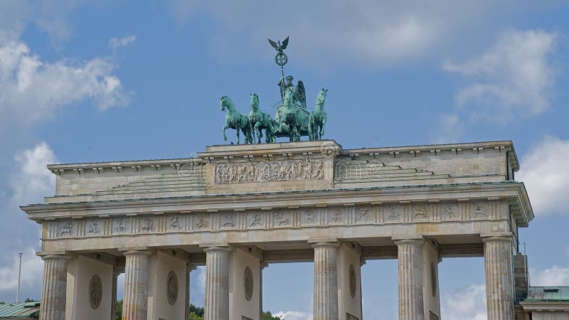 Detail of the Brandenburger Tor Gate in Berlin Stock Image - Image of ...