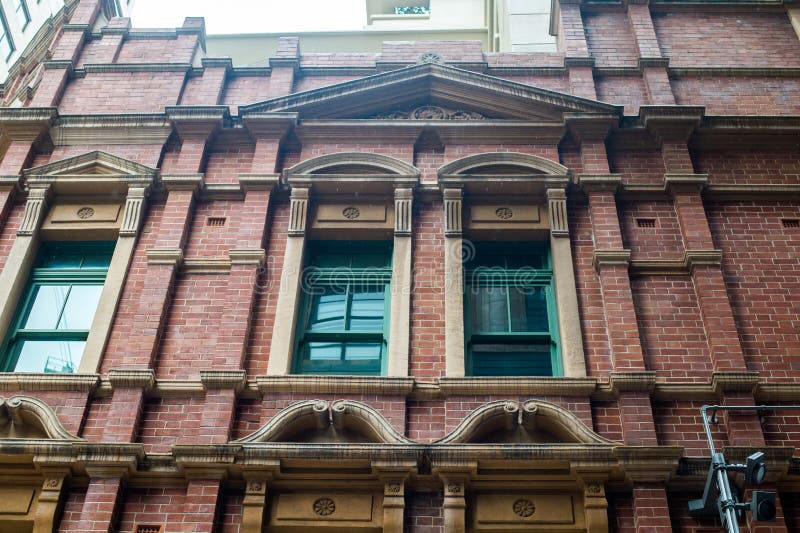 Brick Building and Window Detail Stock Image - Image of foundation ...