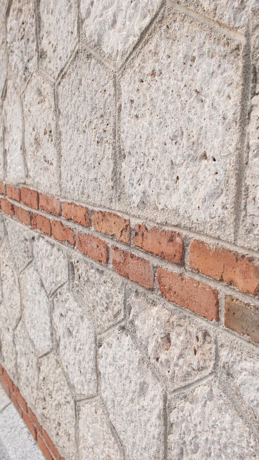 Detail of Brick and Stone Wall Stock Photo - Image of black, urban ...