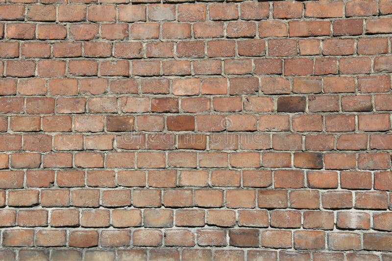 Detail of red brick wall stock image. Image of construction - 138532061