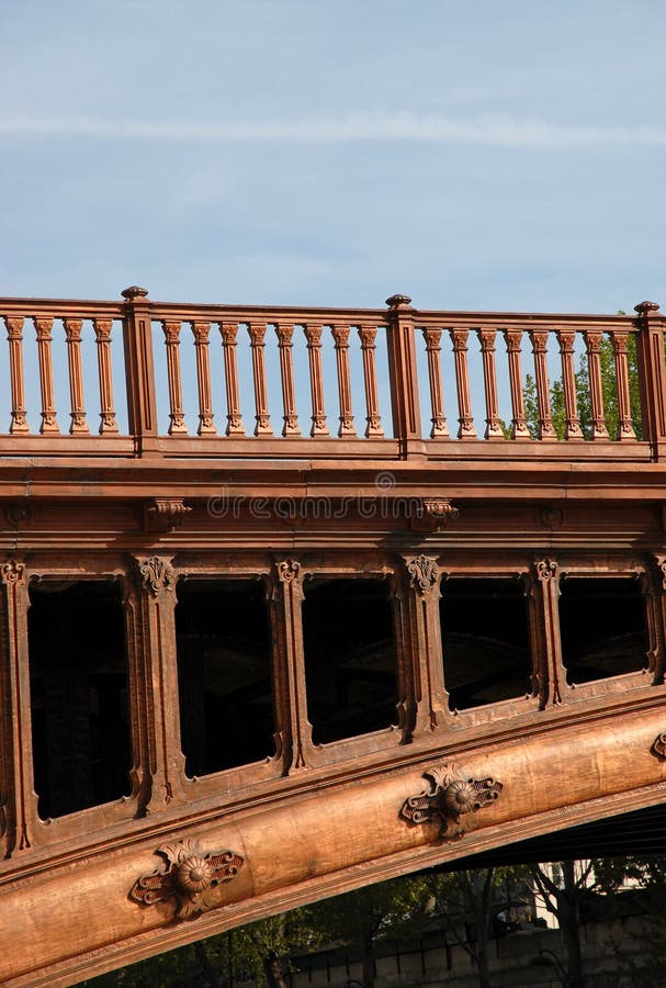 Detail of Bridge Architecture Stock Photo - Image of lines ...
