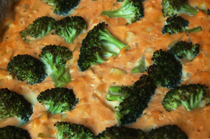 Detail of a broccoli cake stock image. Image of chunks - 53304577